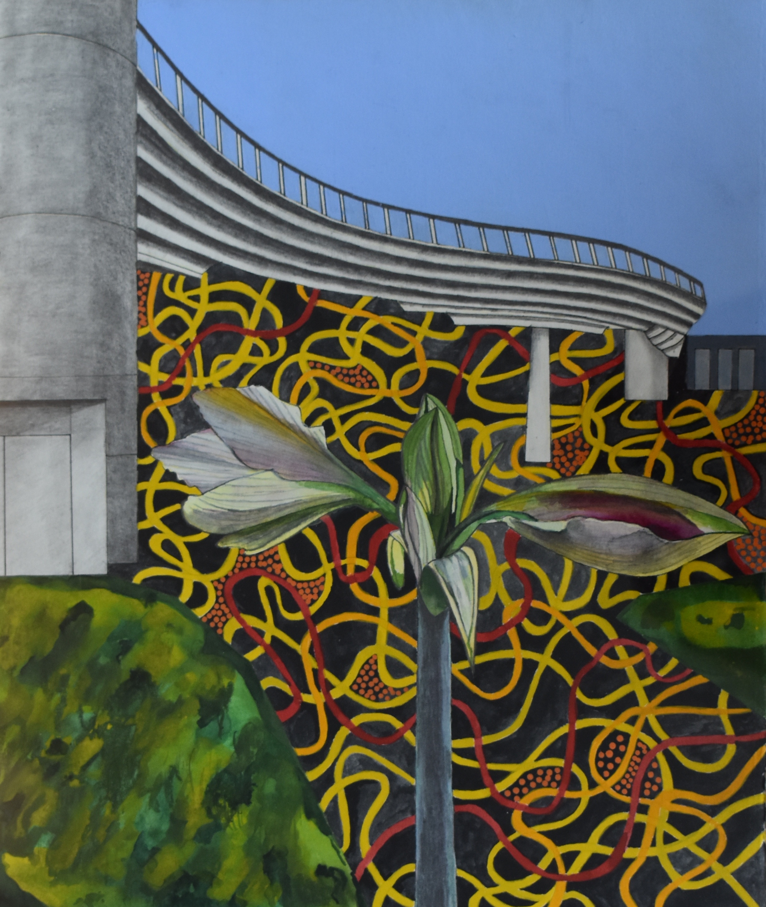 1, Paul Woolley – Winnersh Landscape – Mixed Media – Arlington Arts Centre